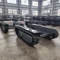 China Machinery Repair Shops 3.5T Rubber Crawler Loading Rubber Tracked Chassis Undercarriage for sale