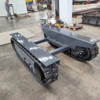 China Machinery Repair Shops 3.5T Rubber Crawler Loading Rubber Tracked Chassis Undercarriage for sale