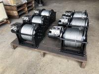 China 0-650KN Capacity Small Track Crane Winch with Hydraulic Motor and Low Noise Operation for sale