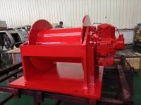 China High Speed Hydraulic Winch for Lifting Goods Capacity 0-650KN Heavy-Duty Construction for sale