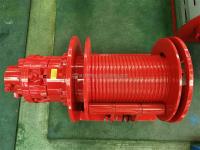 China Customized 10tons Hydraulic Winch for Truck Crane Lift Powered by Hydraulic Motor for sale