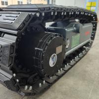 China 5ton 8ton Steel Crawler Chassis Rubber Track Undercarriage for Drilling Rig Protection for sale