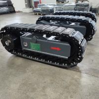 China 5ton 8ton Steel Crawler Chassis Rubber Track Undercarriage for Drilling Rig Protection for sale