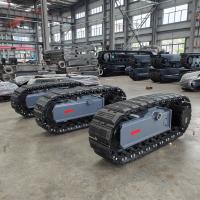 China 5ton 8ton Steel Crawler Chassis Rubber Track Undercarriage for Drilling Rig Protection for sale