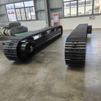 China Energy Mining Heavy-duty Steel Track Chassis for Crusher Drilling Rig and Excavator for sale