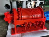 China Industrial Grade 0-650KN Capacity Hydraulic Motor Double Drum Winch for Industrial for sale