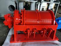 China Industrial Grade 0-650KN Capacity Hydraulic Motor Double Drum Winch for Industrial for sale