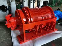 China Industrial Grade 0-650KN Capacity Hydraulic Motor Double Drum Winch for Industrial for sale