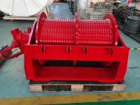 China Industrial Grade 0-650KN Capacity Hydraulic Motor Double Drum Winch for Industrial for sale