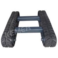 China KRT1500 8Tons Rubber Crawler Tracked Chassis Undercarriage for Machinery Repair Shops for sale