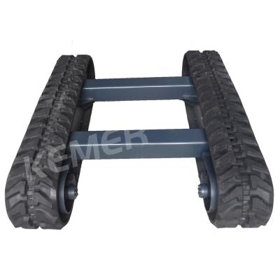 China KRT1500 8Tons Rubber Crawler Tracked Chassis Undercarriage for Machinery Repair Shops for sale