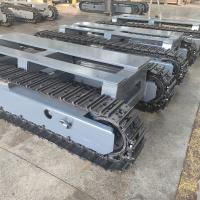 China Customized Mini Small Steel Rubber Crawler Track Chassis for Mining Excavator Drilling Rig for sale