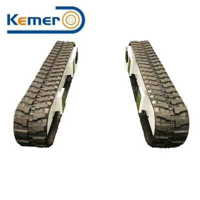 China Video Technical Support Small Ton Rubber Track Undercarriage for Excavator Crushers for sale