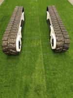China Video Technical Support Small Ton Rubber Track Undercarriage for Excavator Crushers for sale