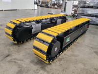 China Rubber Padded Crawler Undercarriage for Customized Track Drilling Rig and Crushers for sale