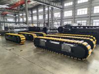 China Rubber Padded Crawler Undercarriage for Customized Track Drilling Rig and Crushers for sale