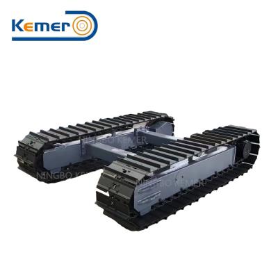 China Travel Motor Single Tooth Plate Track Chassis for Excavator Crushers and Drilling Rigs for sale