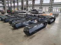 China Travel Motor Single Tooth Plate Track Chassis for Excavator Crushers and Drilling Rigs for sale