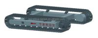 China Travel Motor and Gearbox Powered 12 Ton Track Chassis for Tough Material Handling for sale