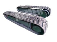 China 3 Ton Rubber Track Undercarriage Custom Built Black Or Per for Construction Machinery for sale