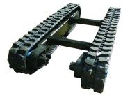 China 3 Ton Rubber Track Undercarriage Custom Built Black Or Per for Construction Machinery for sale