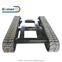 China 6 ton Rubber Track Chassis for Building Material Shops and Travel Speed of 0-3.8 km/h for sale