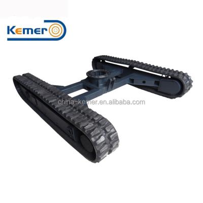 China Building Material Shops Custom Built Rubber Track Undercarriage with Mounting Base for sale