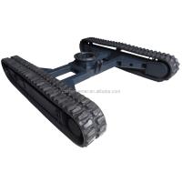 China Hydraulic Transmission Rubber Tracked Undercarriage for 1000-10000KG Loading Capacity for sale