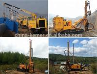 China Kemer Jet Drilling Rig Track Chassis 10 Ton Hydraulic Transmission Travel Speed 0-5km/h for sale