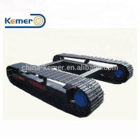 China Kemer Jet Drilling Rig Track Chassis 10 Ton Hydraulic Transmission Travel Speed 0-5km/h for sale