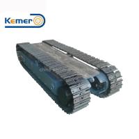 China Black Kemer Steel Tracked Chassis for Construction Works Tailored to Requirements for sale