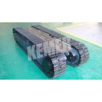 China Black Kemer Steel Tracked Chassis for Construction Works Tailored to Requirements for sale