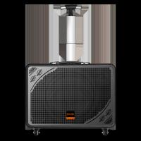 China Wood Rechargeable Trolley Speaker With Bluetooth USB TF AUX In for sale