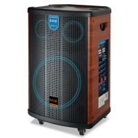 China Custom 80W Outdoor Bluetooth Portable Speaker With Wheels 45Hz - 20KHz for sale