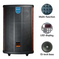 China Custom 80W Outdoor Bluetooth Portable Speaker With Wheels 45Hz - 20KHz for sale