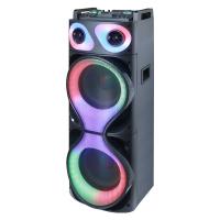 China Double 12 Inch Bass LED Bluetooth Party Speaker Box 10 Meters Good Sound for sale