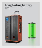 China ODM OEM Wooden Outdoor Active Speakers Karaoke Speaker Sound System for sale