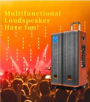 China ODM OEM Wooden Outdoor Active Speakers Karaoke Speaker Sound System for sale