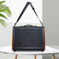 China Outdoor 6.5 Inch Karaoke Portable Bluetooth Speaker Wooden No Waterproof for sale