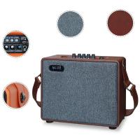 China Small Wooden Bluetooth BT Outdoor Portable Speaker 4 Ohms Impedance Customized for sale
