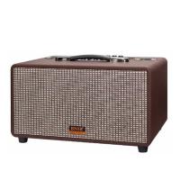 China Green Leather Portable Bluetooth Speakers 6.5 Inch For Home for sale