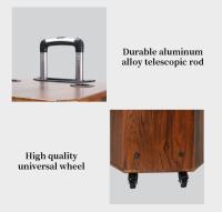 China Wooden 80W Portable Trolley Speaker Customized 12V / 7Ah Battery With 2 Mic for sale