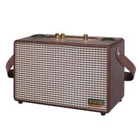 China Popular 6.5 Inch Portable Leather Bluetooth Speaker Patterned For Home for sale