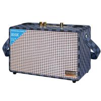 China Popular 6.5 Inch Portable Leather Bluetooth Speaker Patterned For Home for sale