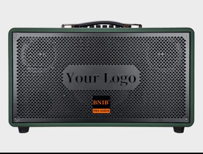 China Wooden Wireless Active Portable Karaoke Speaker With Battery / AC Power Supply for sale