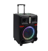 China Colorful Light Wireless Portable Party Box Speaker Rechargeable For Home for sale