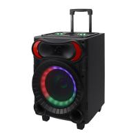China Popular 8 Inch Rechargeable Karaoke Wireless Speaker 40W RMS With Microphone for sale