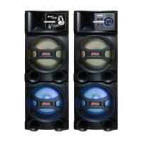 China 150W Double 12 inch Bluetooth Party Box Speaker 4 Ohm 45Hz - 20KHz Frequency for sale