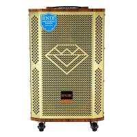 China Custom Logo Bluetooth Party Box Speaker Wireless Wooden 12 Inch Portable Speaker for sale