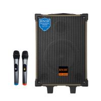China Home Wooden Portable Trolley Speaker Big Power Surround Sound Wireless Speaker for sale